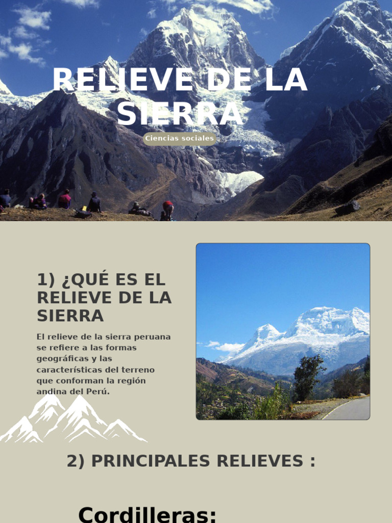 Relieve de La Sierra | PDF | Ciencias sociales | Ciencia y matemáticas
