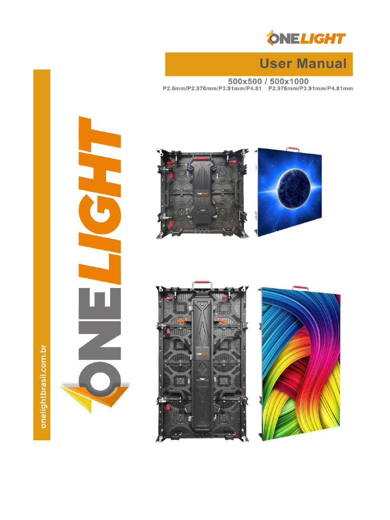 Manual-Painel Onelight - Triplo PDF | PDF | Fonte de energia | Rede elétrica