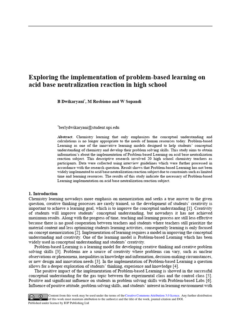 Exploring The Implementation o | PDF | Learning | Creativity