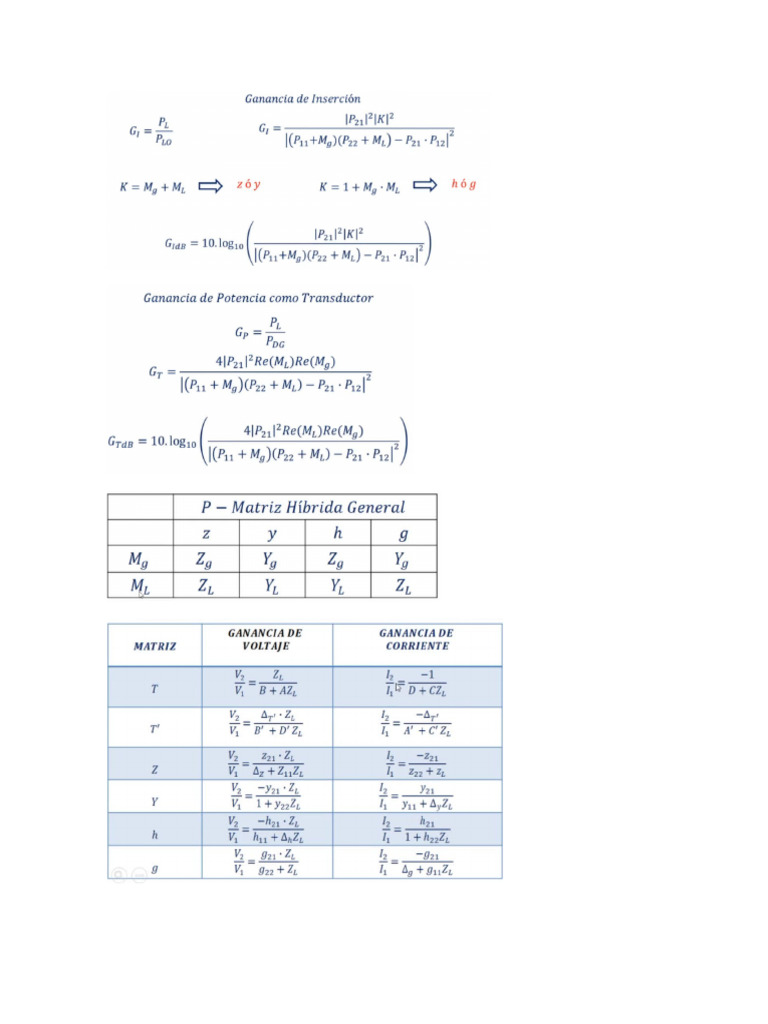 Formulario 4to Parcial | PDF