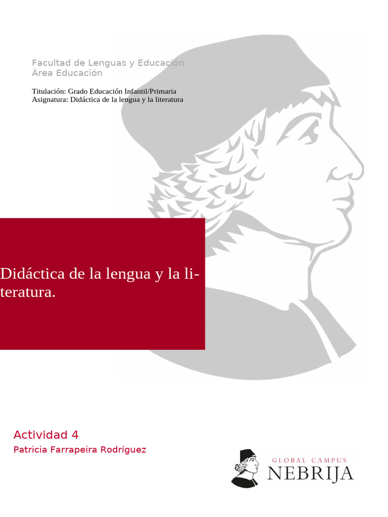 ACTIVIDAD 4 - Lengua y Lit | PDF | Aprendizaje | Parte del discurso