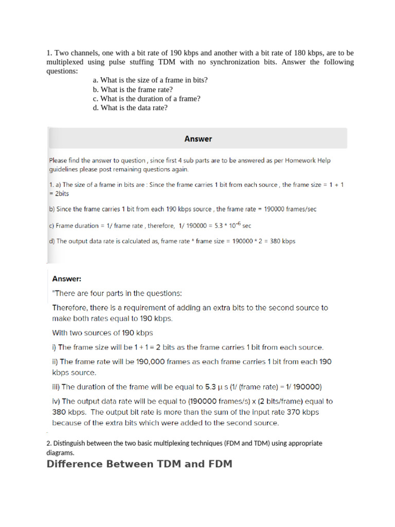 320 Chapter 6 promt | PDF | Multiplexing | Electronic Circuits
