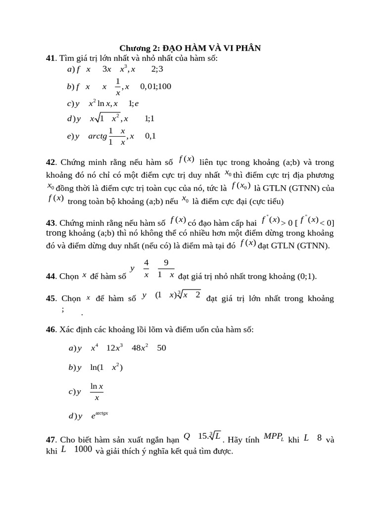 (123doc) - Ly-Thuyet-Va-Giai-Bai-Tap-Chuong-2-Toan-Cao-Cap | PDF