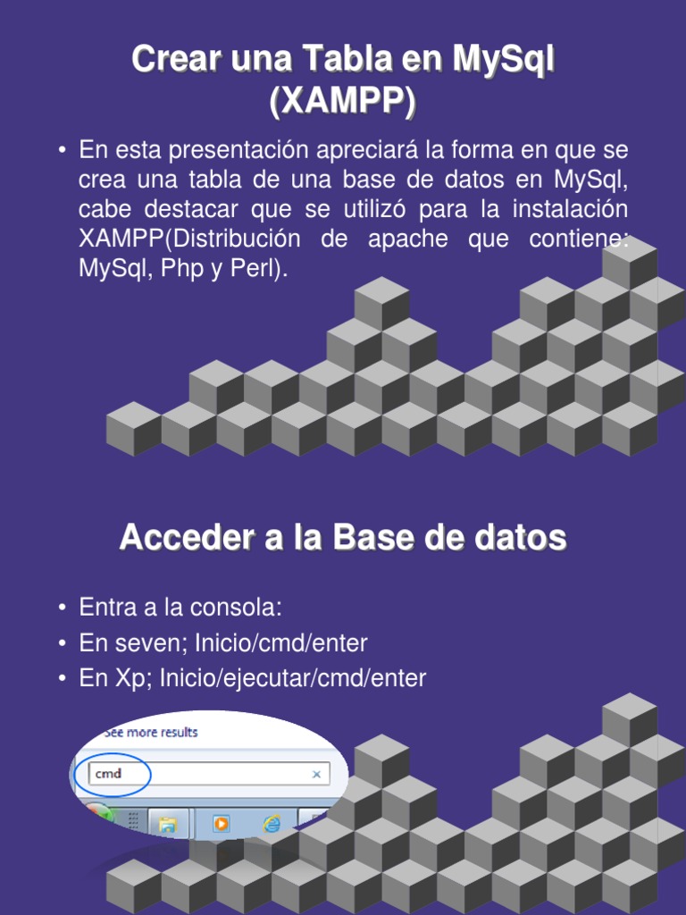 Crear Tabla en MySQL con XAMPP | PDF