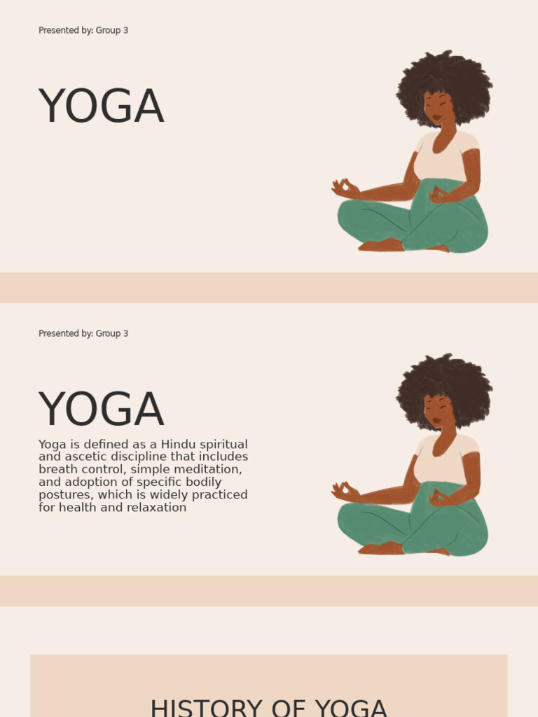 Yoga Ppt Group 3 | PDF | Yoga | Asana