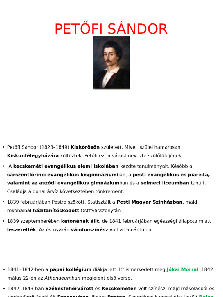 Petőfi Sándor | PDF