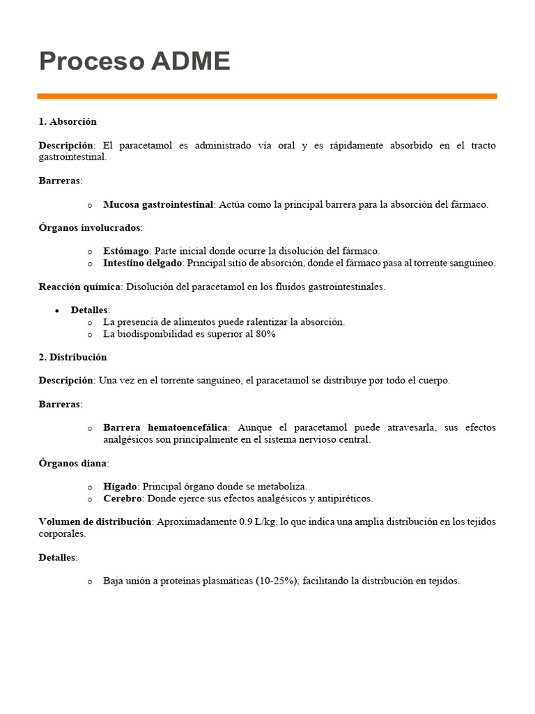 Proceso ADME | PDF | Drogas | Farmacología
