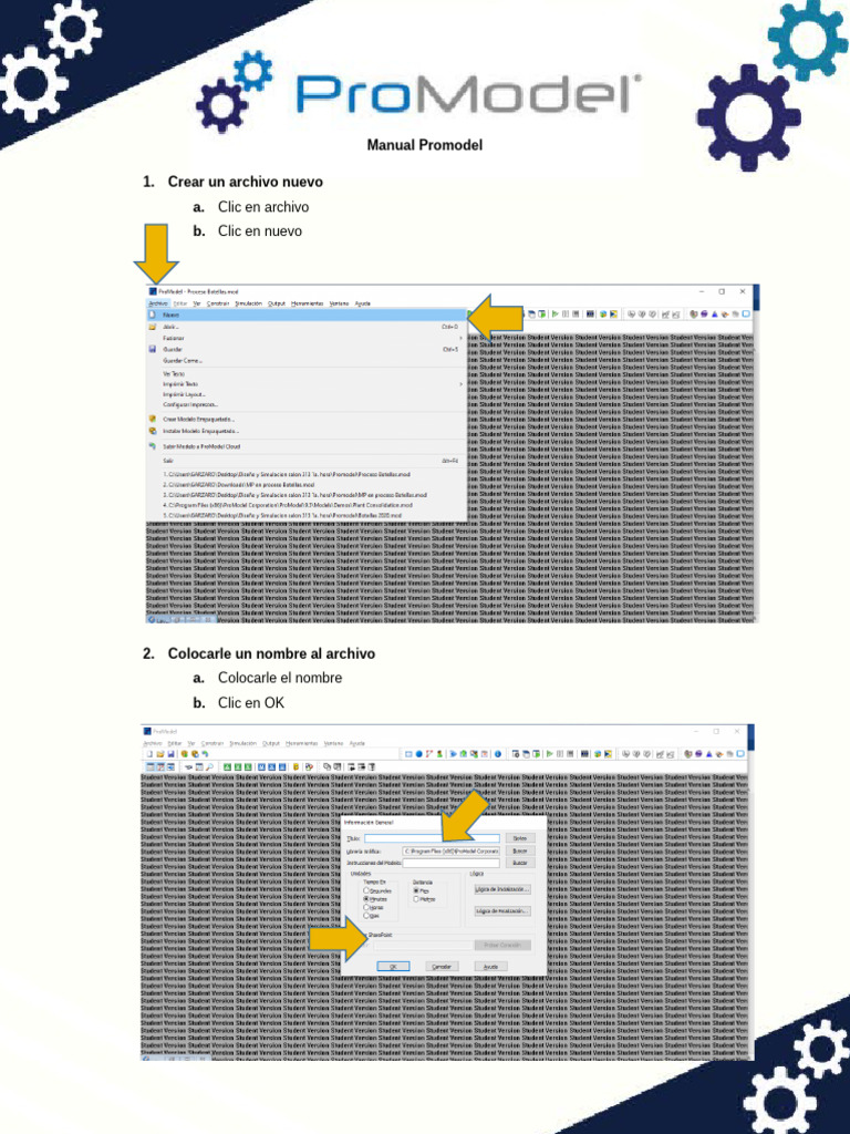 Manual Promodel | PDF | Sector secundario de la economía