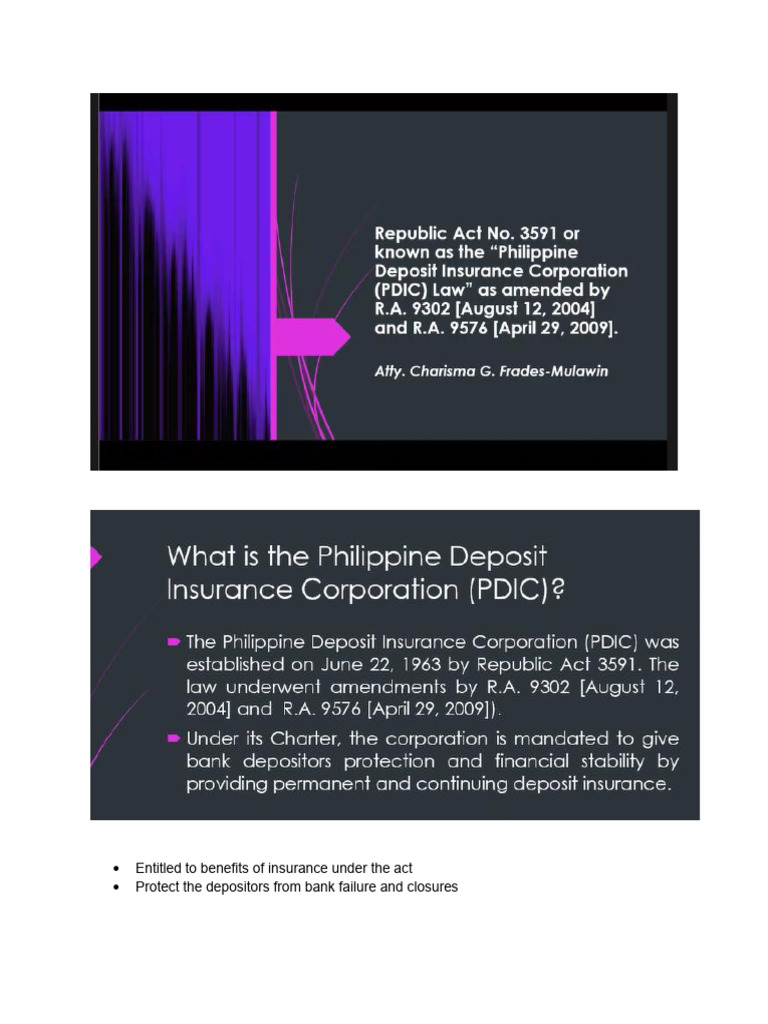 PDIC and TRUTH IN LENDING | PDF | Trademark | Loans