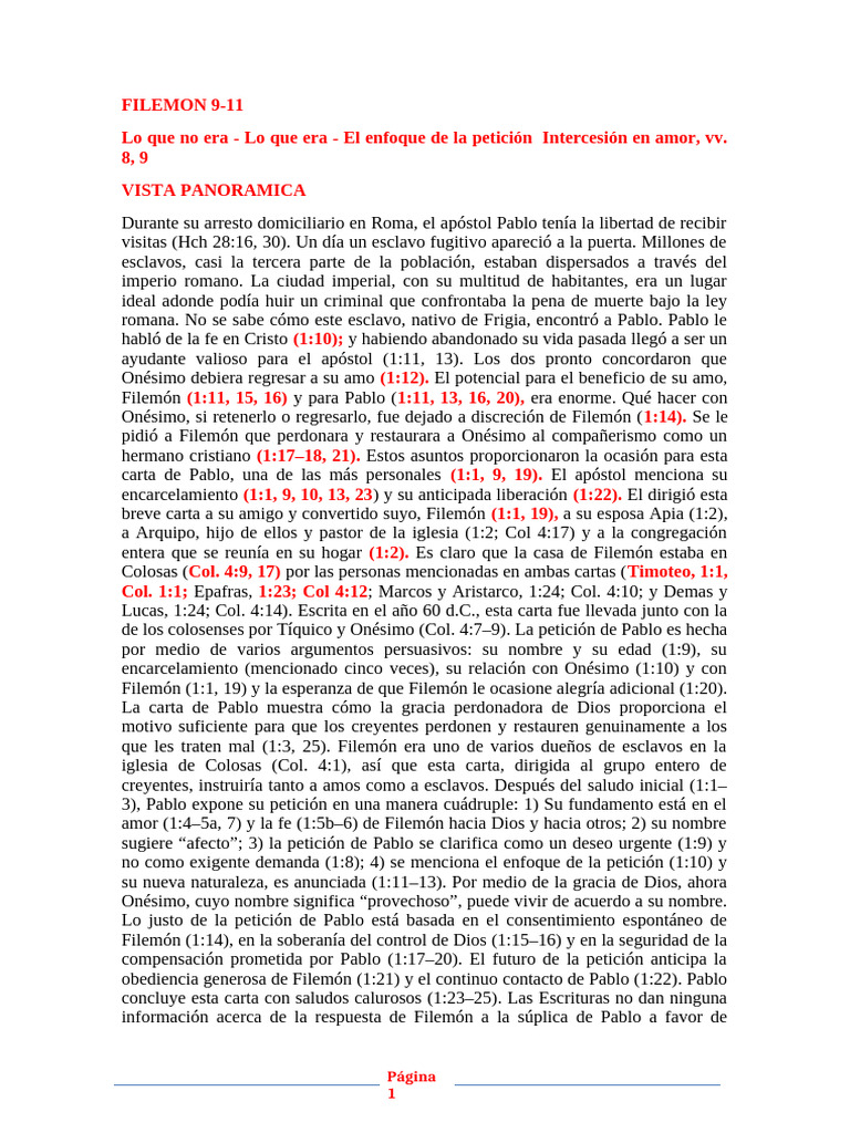 FILEMON 9 MVC | PDF | Pablo el apóstol | Epístola a Filemón