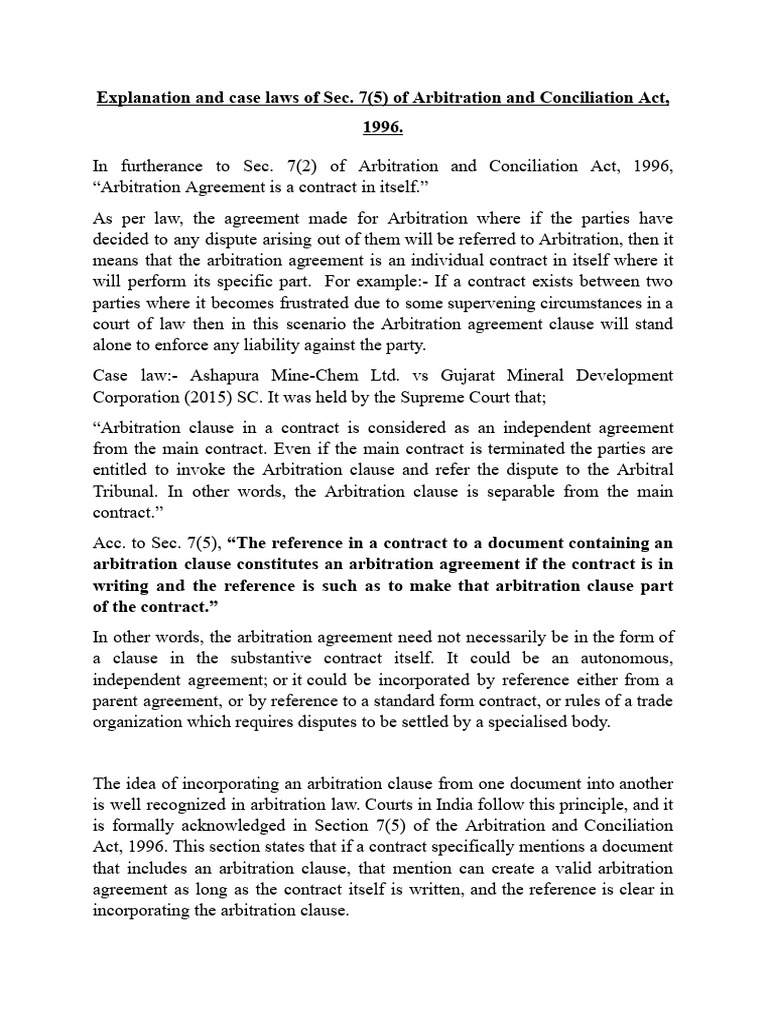 adr section 7(5) | PDF | Arbitration | Alternative Dispute Resolution