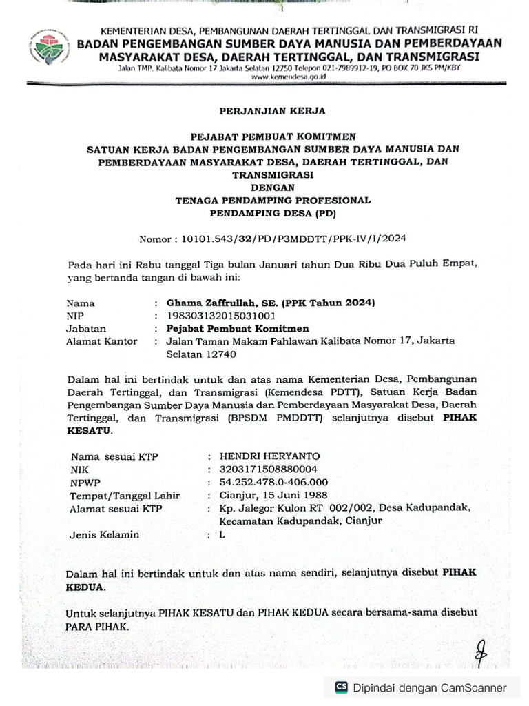 Kadupandak Hendri Heryanto SPK 2024 | PDF