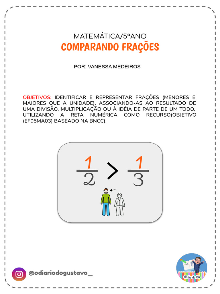 COMPARANDO FRAÇÕES | PDF | Matemática | Aritmética