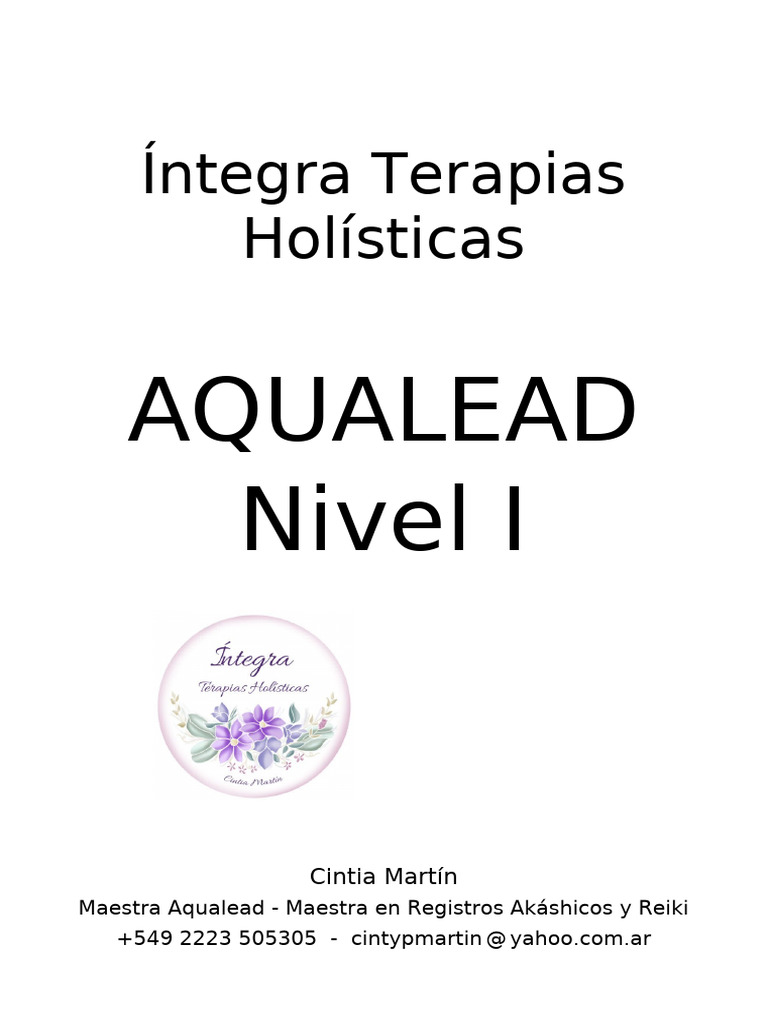 Manual Aqualead Nivel 1 | PDF | Reiki