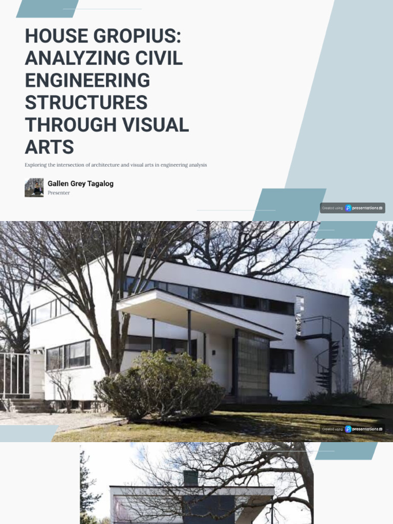 House Gropius Analyzing Civil Engineering Structures Through Visual Arts | PDF