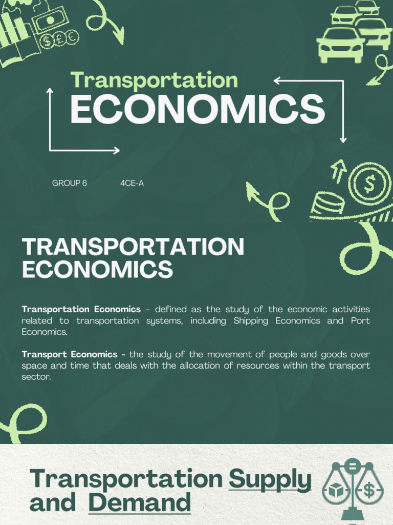 Group 6 Transportation Economics | PDF