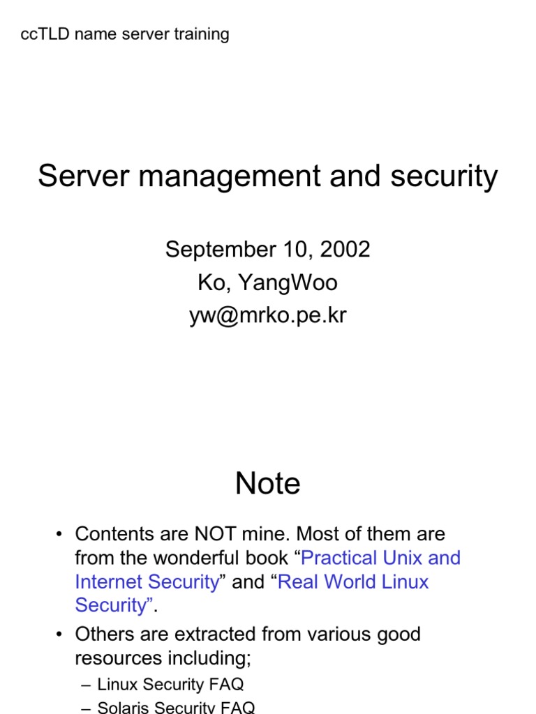 YangWooKo 86slides SMSEC | PDF | Superuser | Password