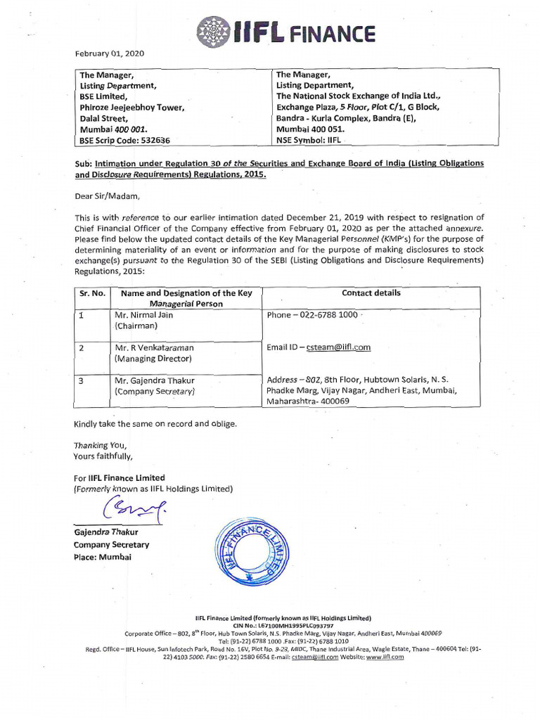 IIFL 01022020112218 AuthorizationofKMPsdetermineMateriality | PDF ...