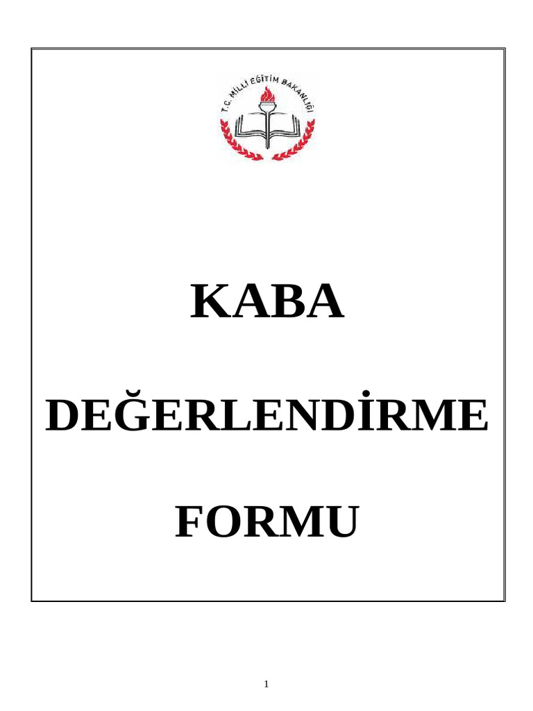 Değerlendirme Formu | PDF