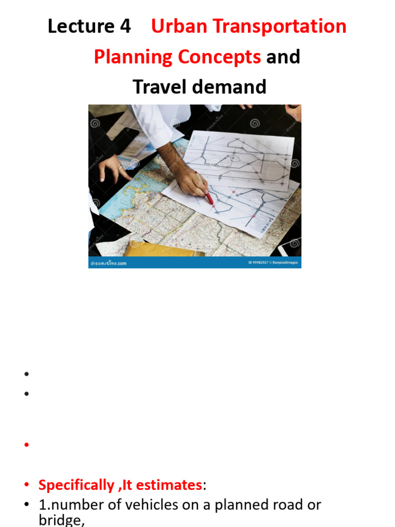 Lecture 4 Urban Transportation Planning Concepts and Travel | PDF ...
