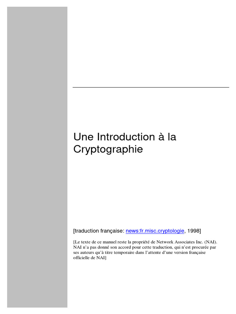 0125 Formation Cryptographie | PDF | Technology & Engineering