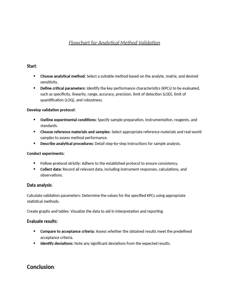 Flowchart | PDF | Verification And Validation | Detection Limit