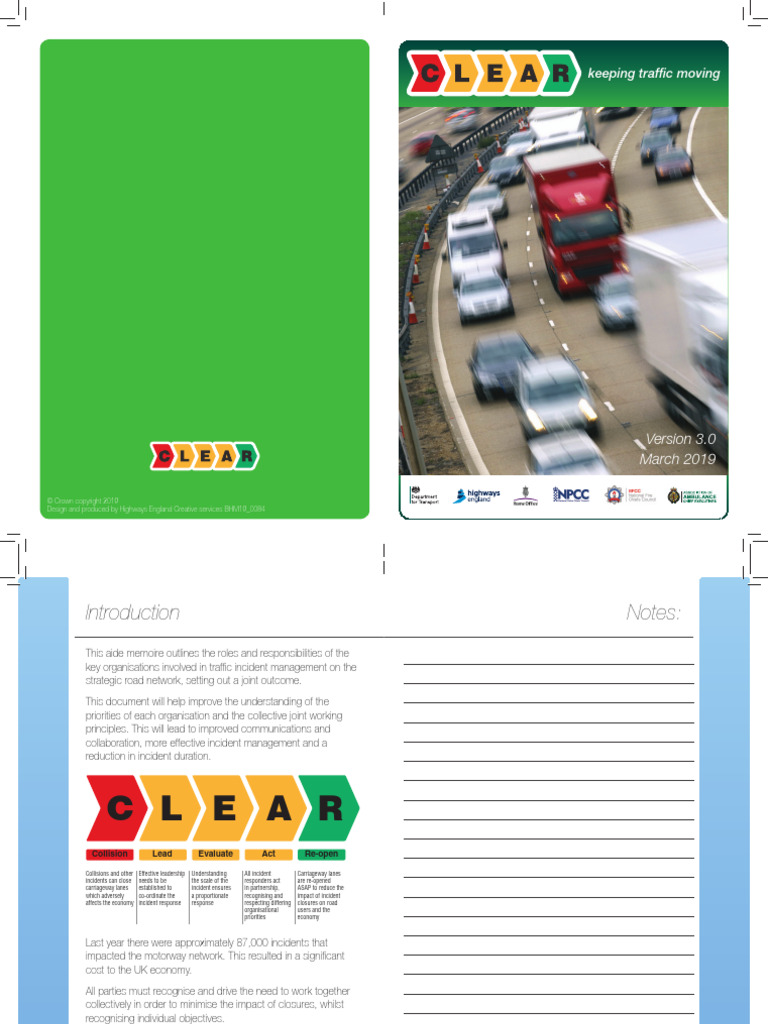 CLEAR Leaflet March 2019 | PDF | Road | Emergency Department