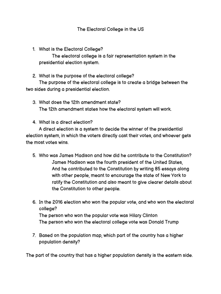 Understanding the US Electoral College | PDF | Politics