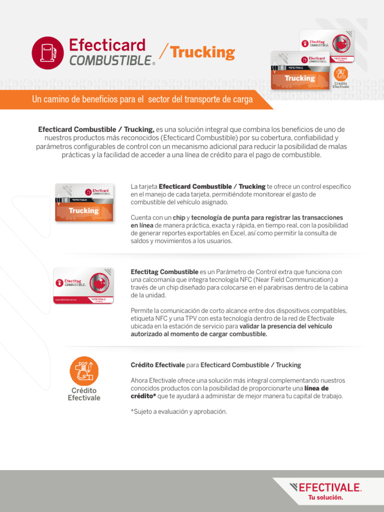 Infografia Efecticard Combustible Trucking | PDF | Tarjeta de crédito ...