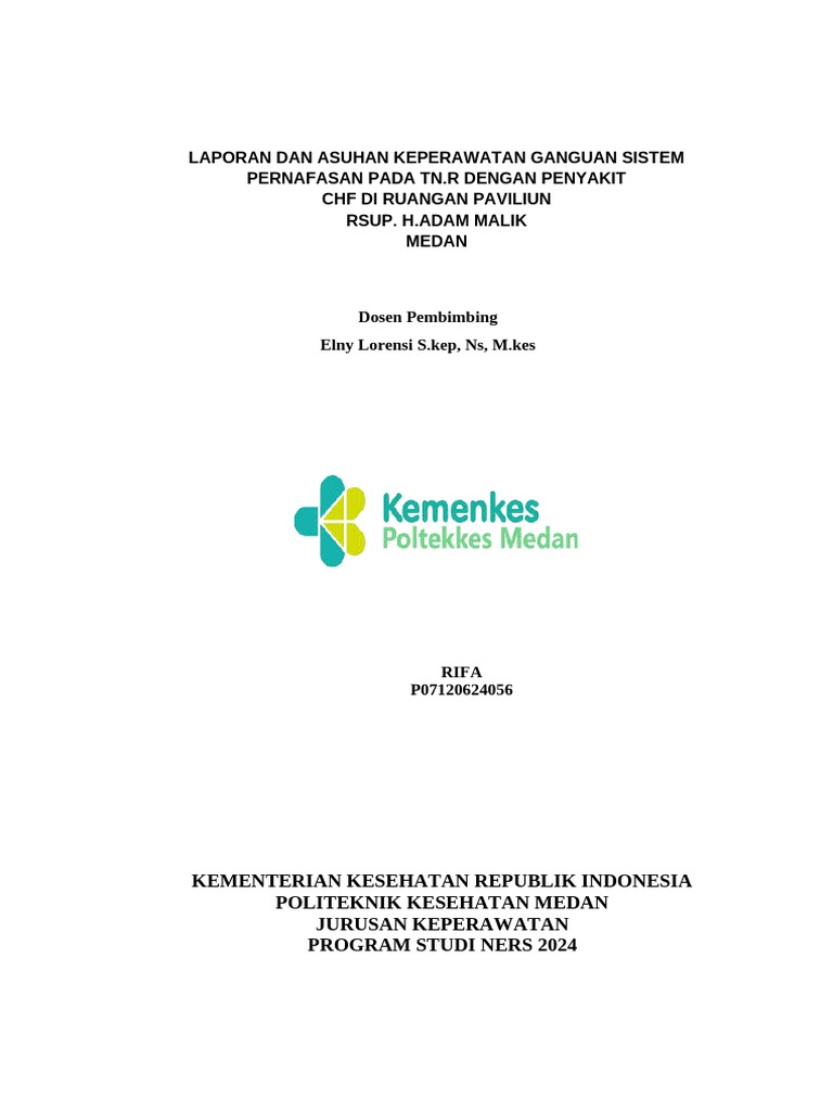 CHF Laporan Ke-4 | PDF | Kesehatan Holistik | Sains & Matematika
