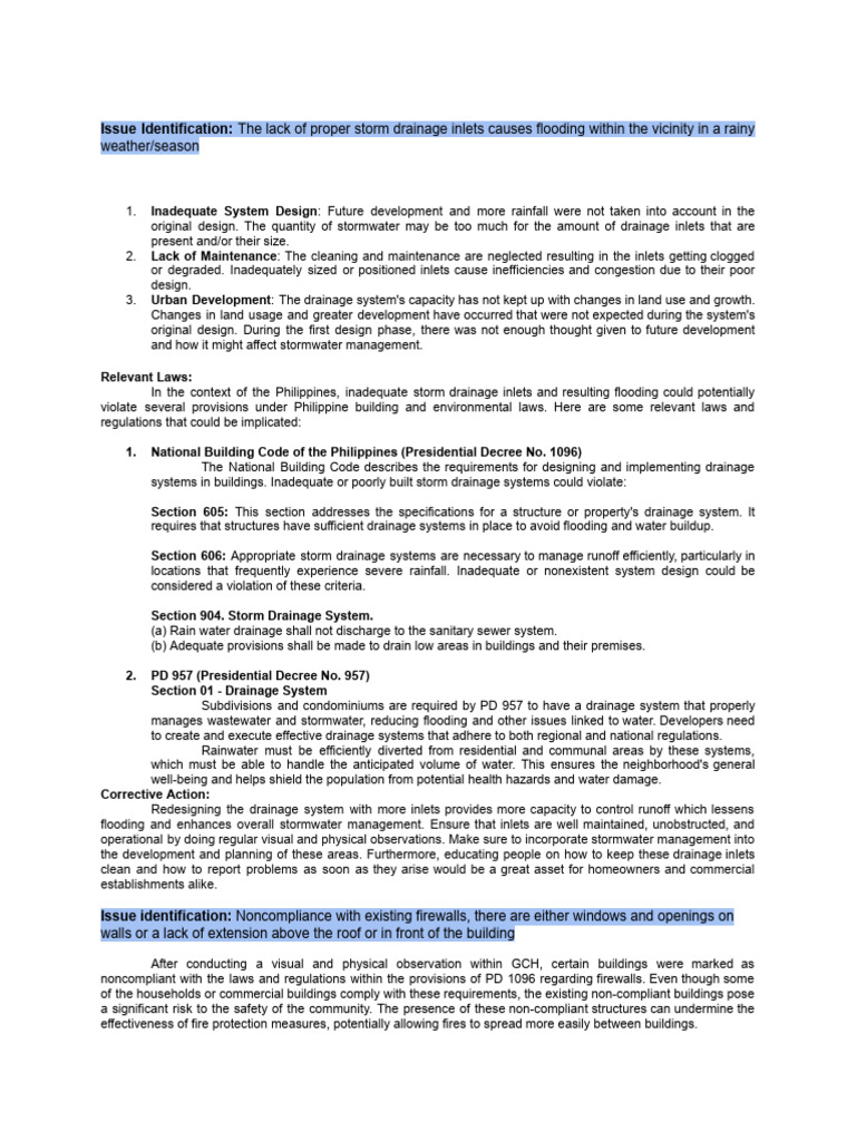 DES-SURVEY SUBDI | PDF | Storm Drain | Regulatory Compliance