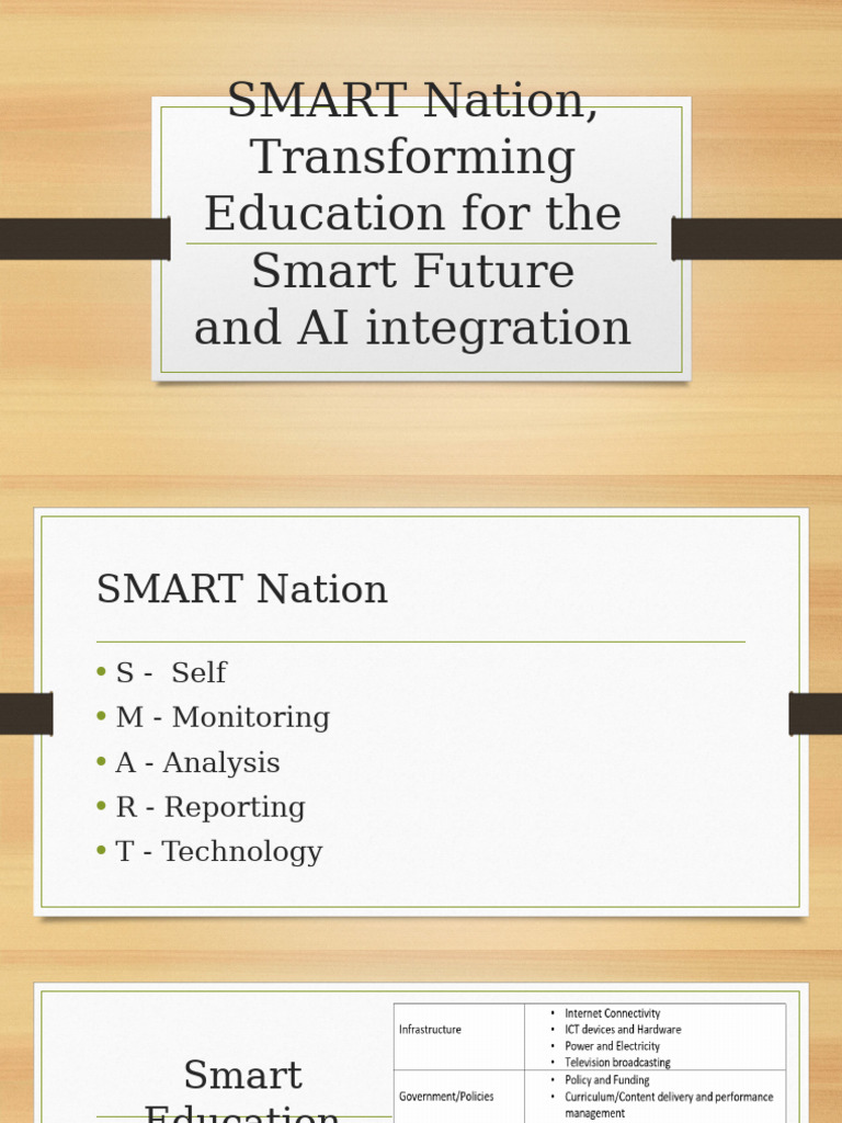 SMART Nation J Transforming Education For The Smart | PDF | Artificial ...