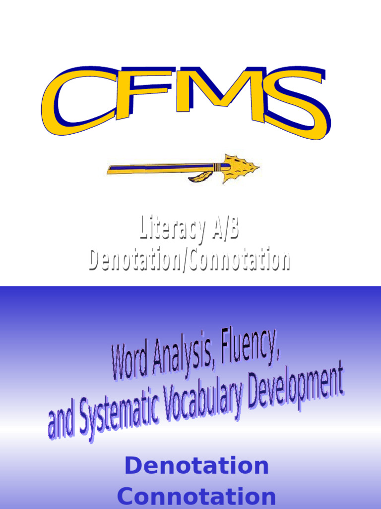 Denotaiton and Connotation | PDF | Connotation