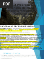 Programas Sectoriales Del Medio Ambiente y Recursos Naturales | PDF | Agricultura | Turismo