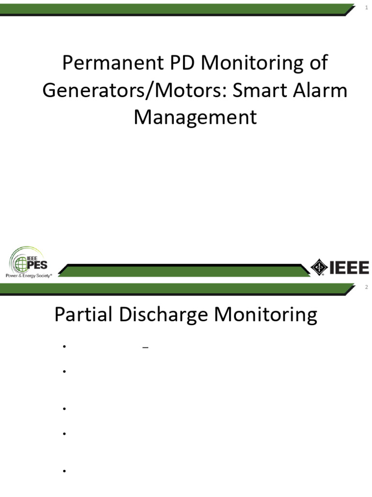 PD Online Monitoring On MV Motors | PDF | Capacitor | Electronic ...