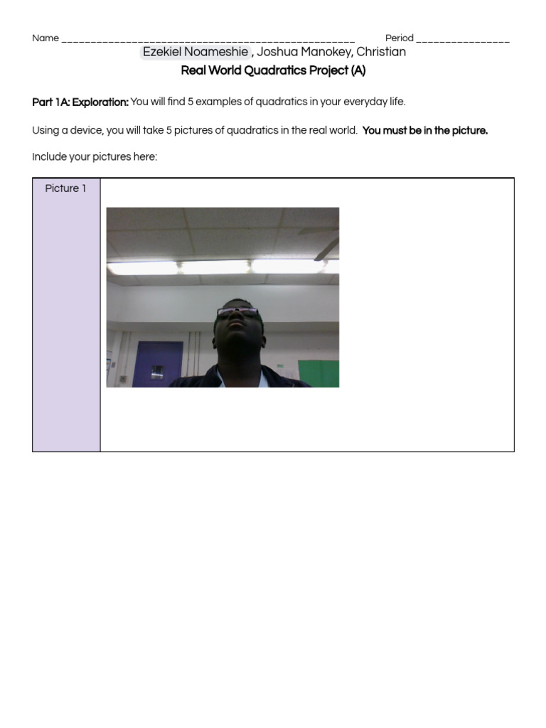 Unit 6 - Real World Quadratics Project | PDF | Algebra | Mathematical ...