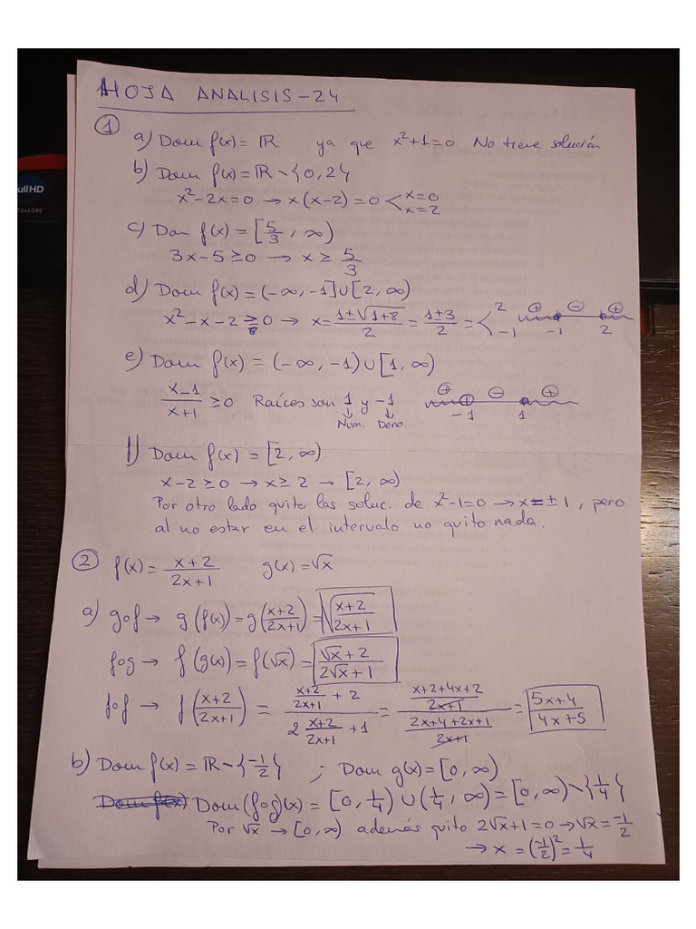 SoluciÃ N Ejercicios AnÃ¡lisis-parte | PDF