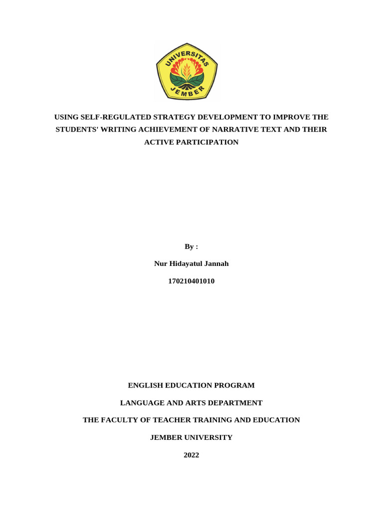 Improve Narrative Writing with SRSD | PDF | Reading Comprehension ...