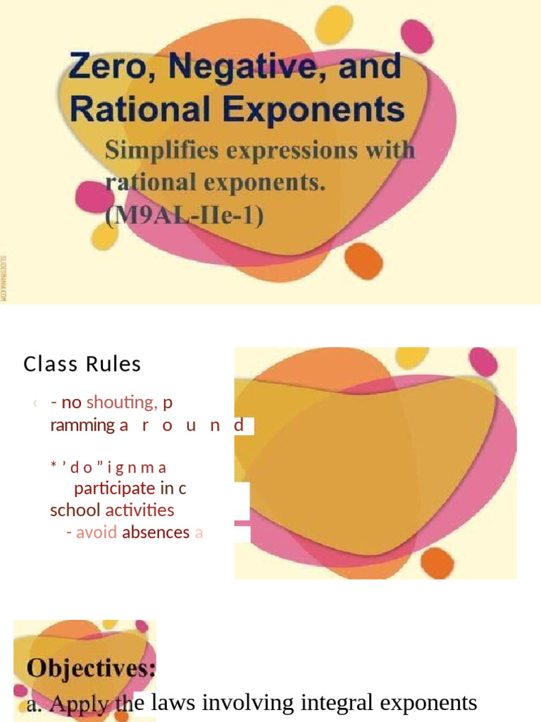 Integral Laws of Exponent | PDF | Metrology