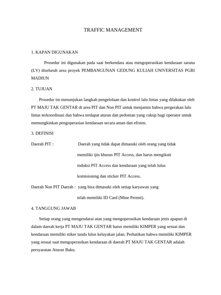 Traffic Management | PDF | Bisnis | Komputer