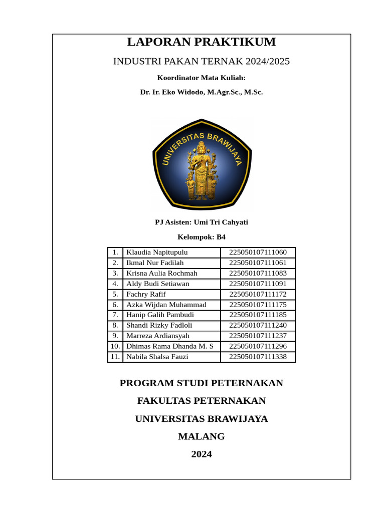 Format Laporan Praktikum Ipt 2024 1 | PDF