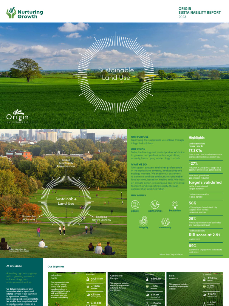 Origin Sustainability Report Fy2023 - 2023-11-01 - 16 - 08 | PDF ...