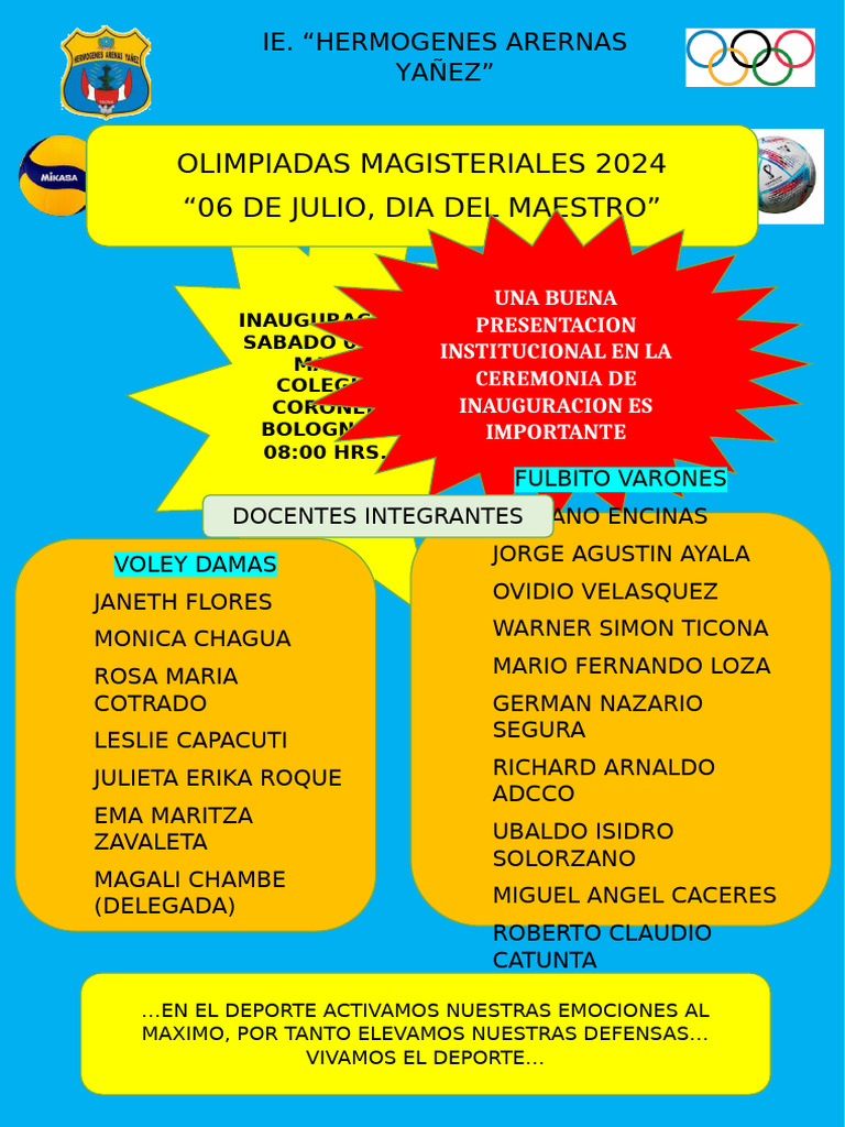 Afiche Olimpiada | PDF