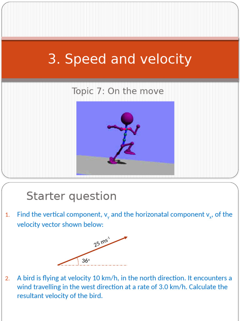 Understanding Speed and Velocity Concepts | PDF | Velocity | Speed