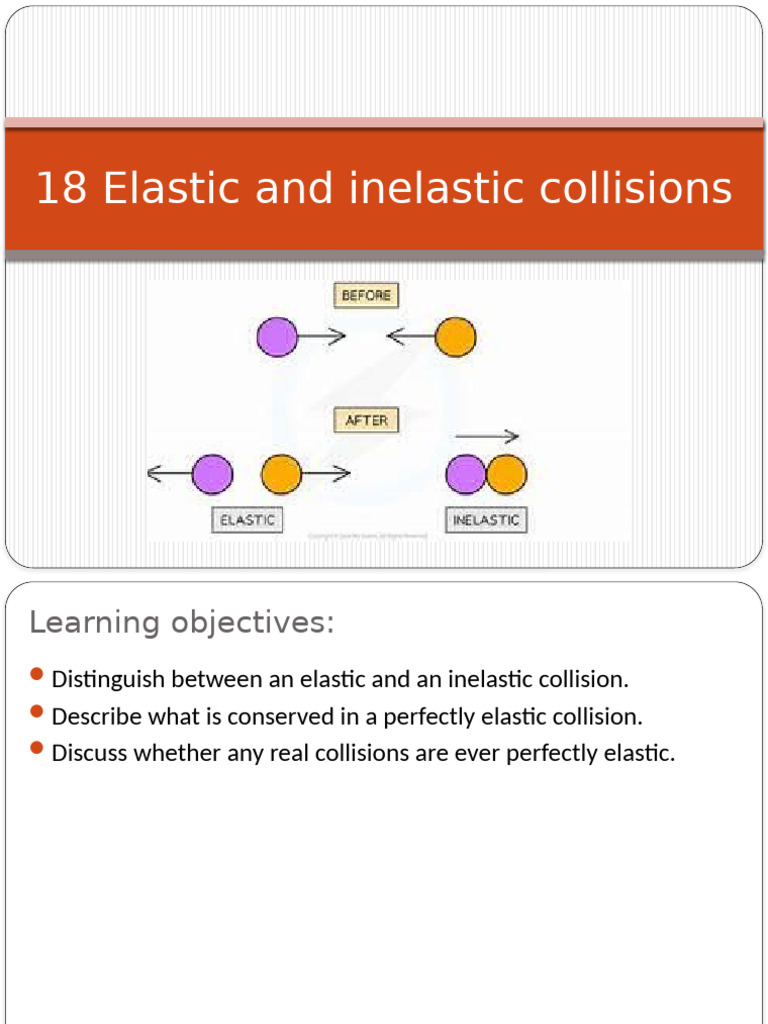 18 Elastic and Inelastic Collisions | PDF | Collision | Kinetic Energy