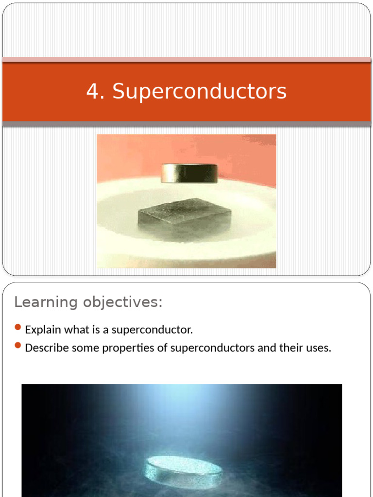 Superconductors | PDF | Superconductivity | Electrical Resistance And Conductance