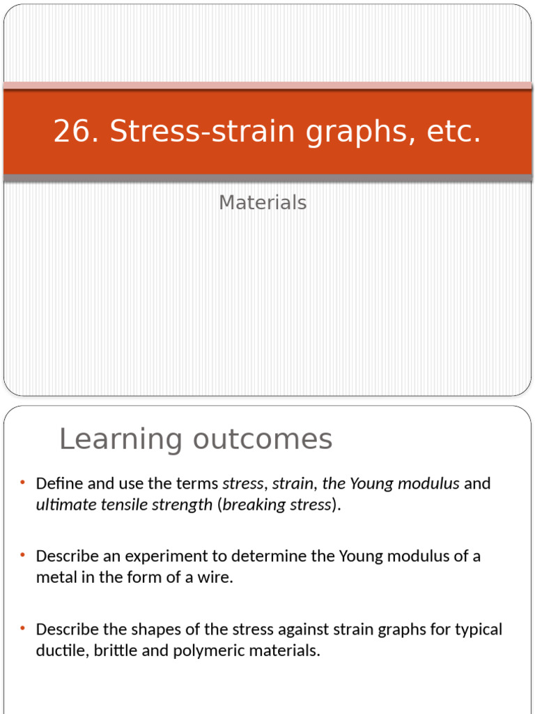 Stress-Strain Graphs | PDF | Deformation (Engineering) | Ultimate ...