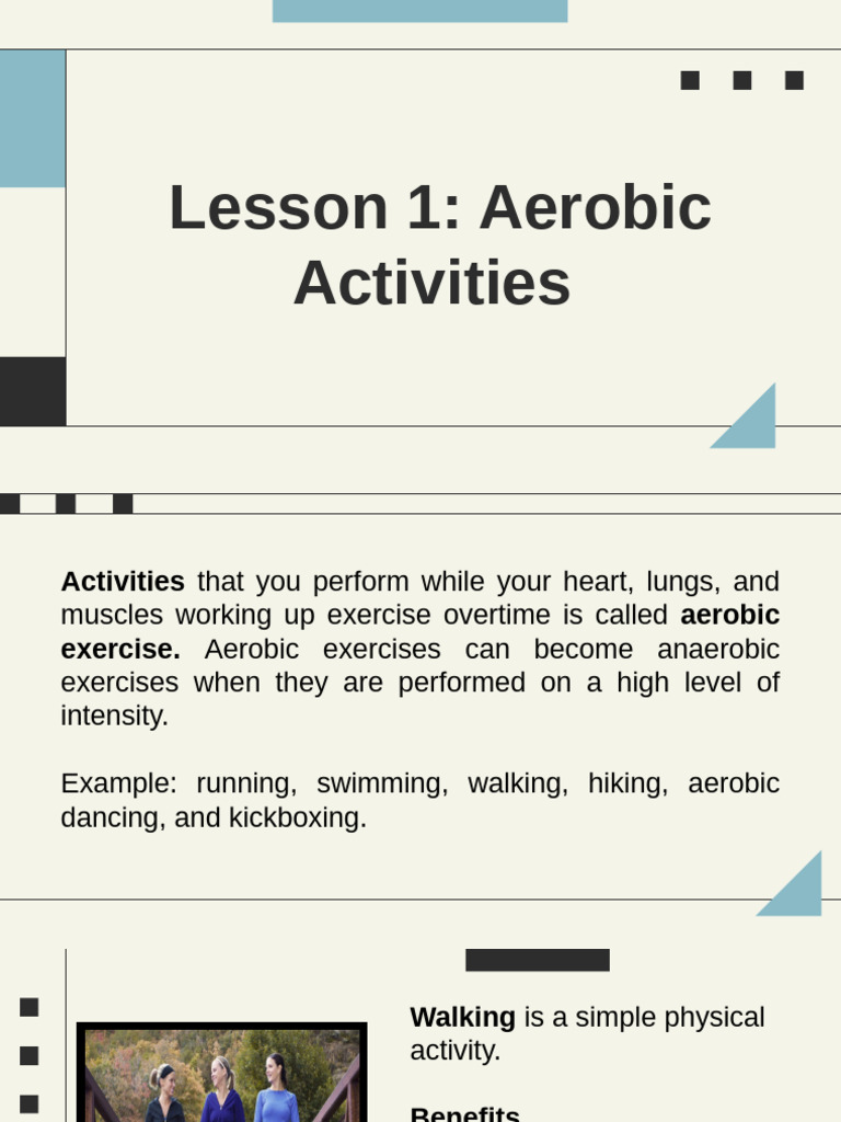 P.E 10 Lesson 1 3 | PDF | Aerobic Exercise | Physical Fitness