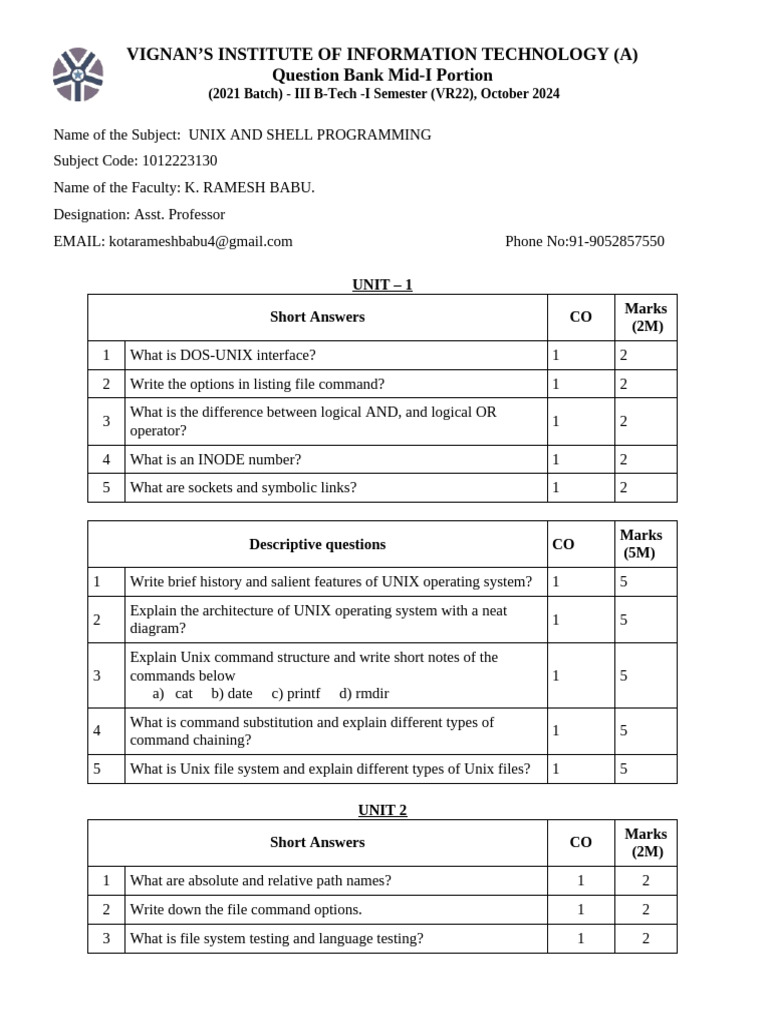 USP - Mid-1 Question Bank | PDF | Parameter (Computer Programming ... USP - Mid-1 Question Bank | PDF | Parameter (Computer Programming ...