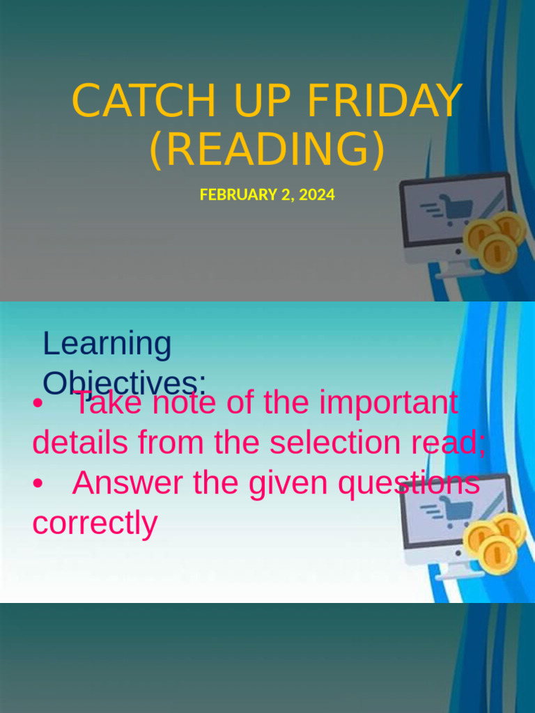 Catch Up Friday (Reading) - Week1 | PDF